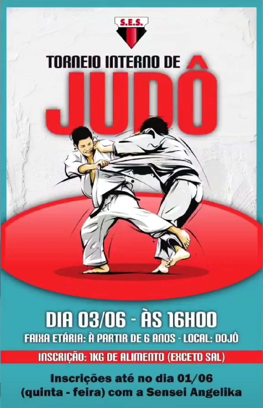 Torneio interno de judô - Sociedade Esportiva Sanjoanense